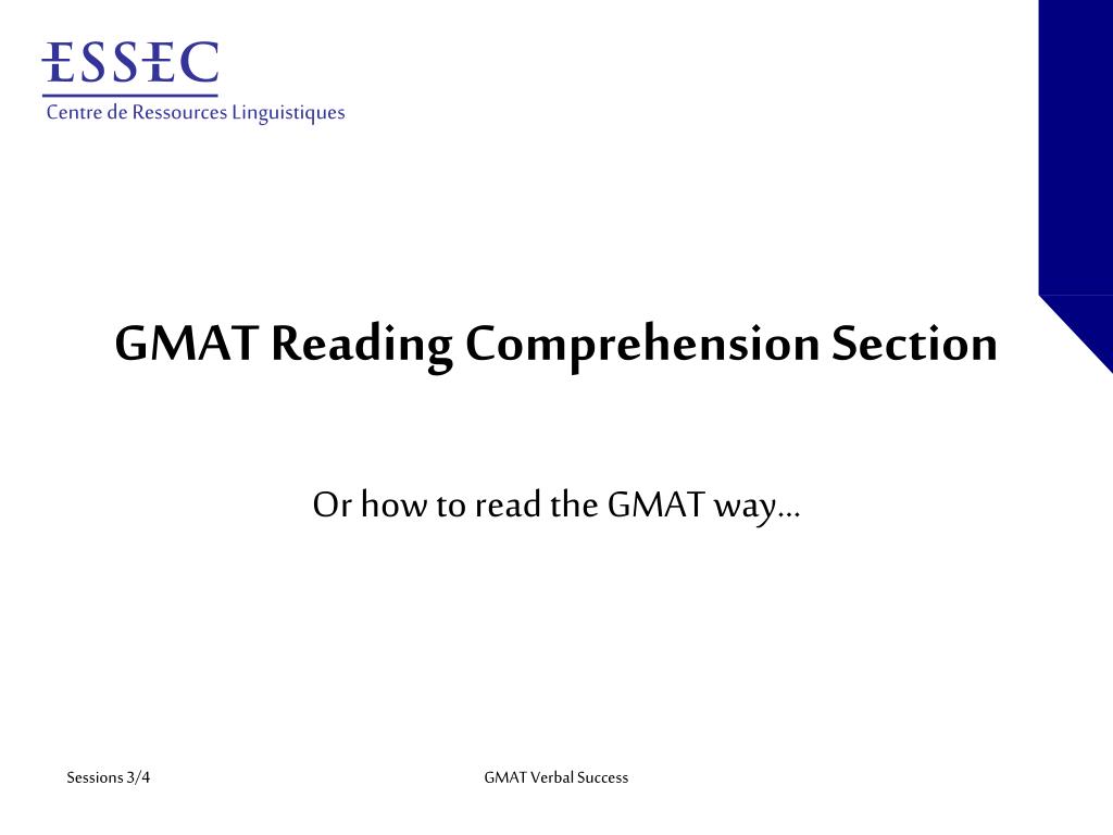 PPT - GMAT Reading Comprehension Section PowerPoint Presentation, free ...
