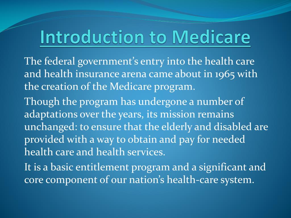 PPT - Introduction to Medicare PowerPoint Presentation, free download ...