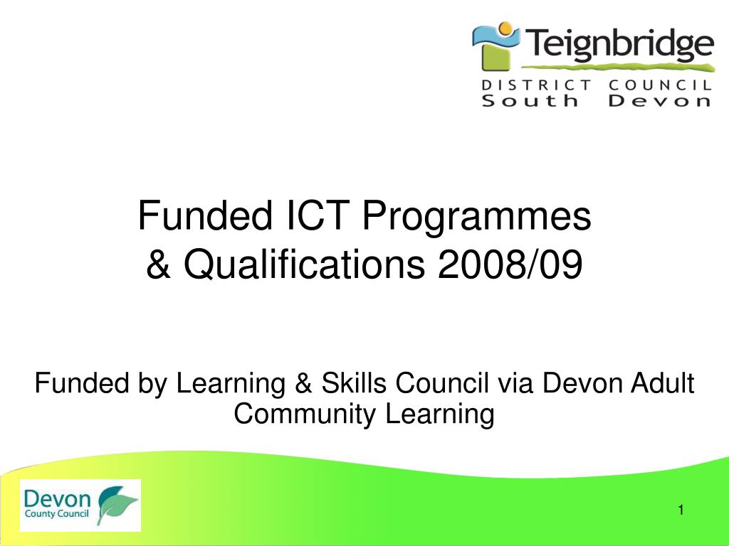PPT - Funded ICT Programmes & Qualifications 2008/09 PowerPoint ...