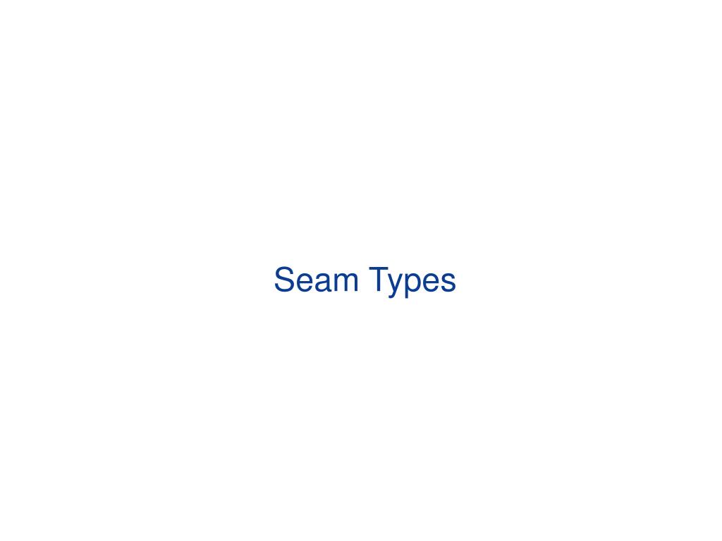 PPT - Seam Types PowerPoint Presentation, free download - ID:4940857