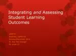 PPT - Assessing Student Learning PowerPoint Presentation, free download - ID:5509803
