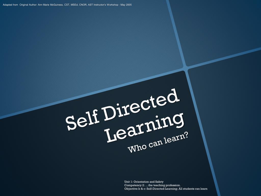 PPT - Self Directed Learning PowerPoint Presentation, free download ...