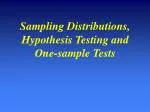PPT - One Sample Tests of Hypothesis PowerPoint Presentation, free ...