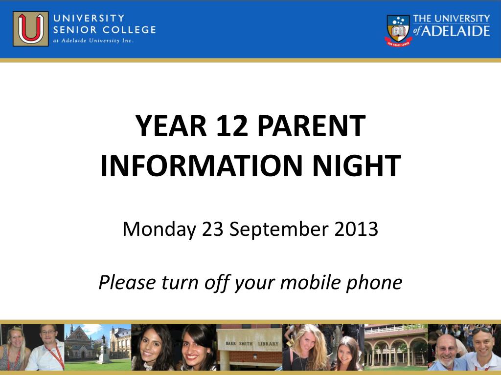 PPT - YEAR 12 PARENT INFORMATION NIGHT PowerPoint Presentation, free ...