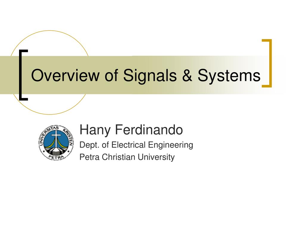 PPT - Overview of Signals & Systems PowerPoint Presentation, free ...