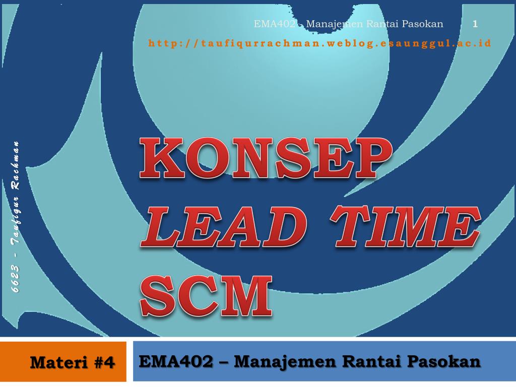 PPT - KONSEP LEAD TIME SCM PowerPoint Presentation, free download - ID ...