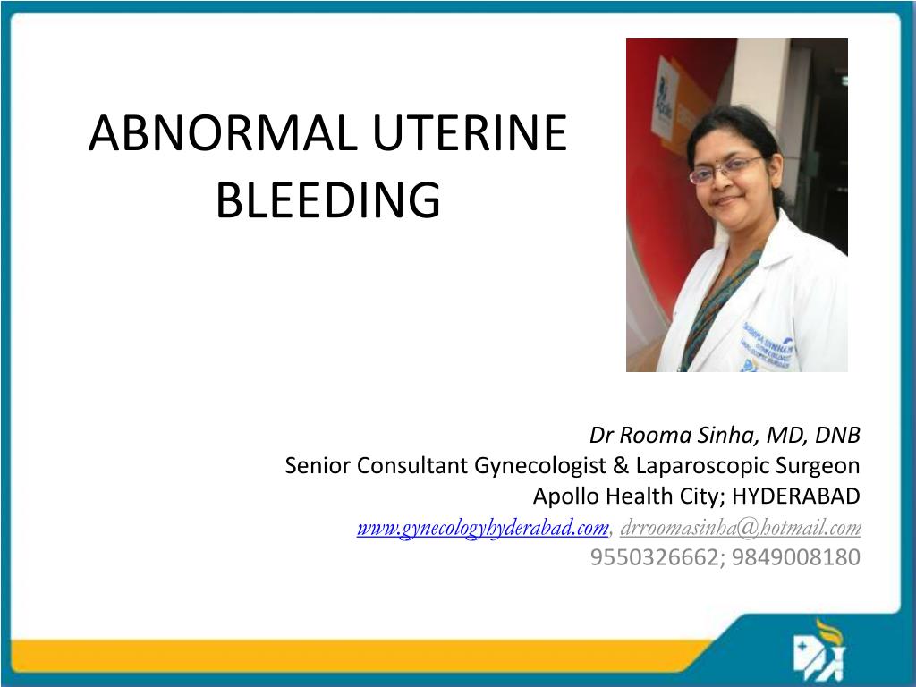 PPT - ABNORMAL UTERINE BLEEDING PowerPoint Presentation, free download ...