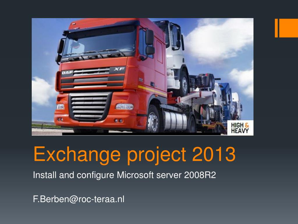 PPT - Exchange project 2013 PowerPoint Presentation, free download - ID ...