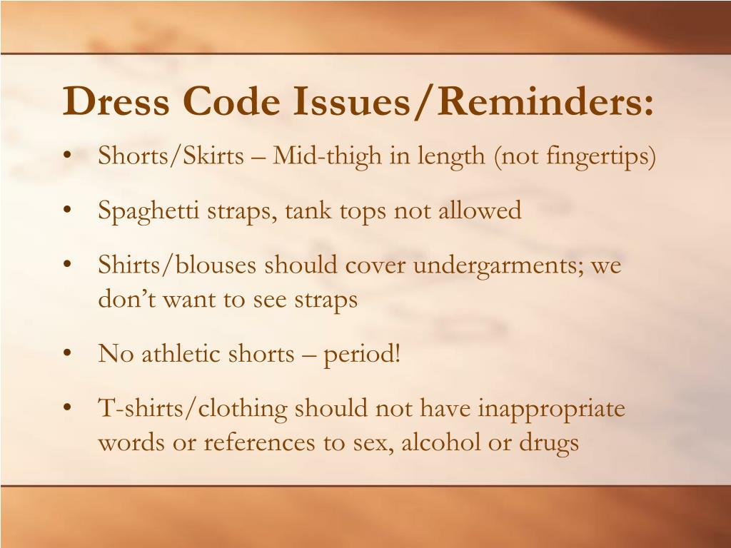 PPT - School Dress Code & Safety Guidelines 2022 PowerPoint ...