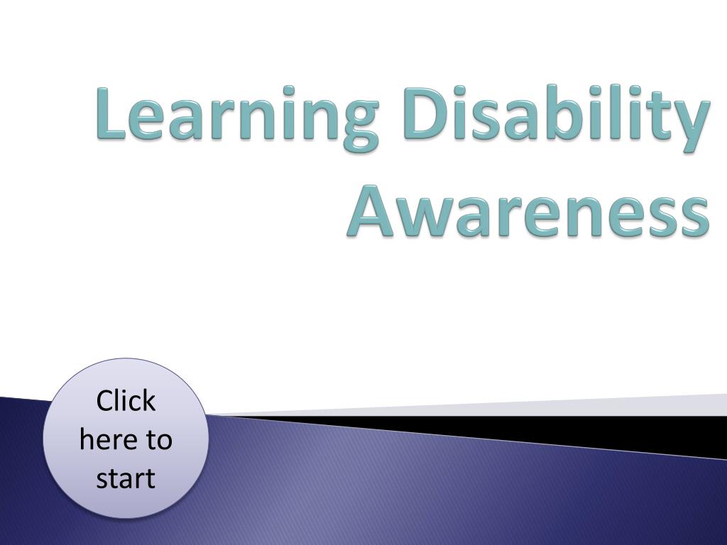 PPT - Learning Disability Awareness PowerPoint Presentation, free ...