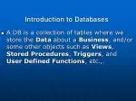 PPT - Introduction to Databases PowerPoint Presentation, free download ...