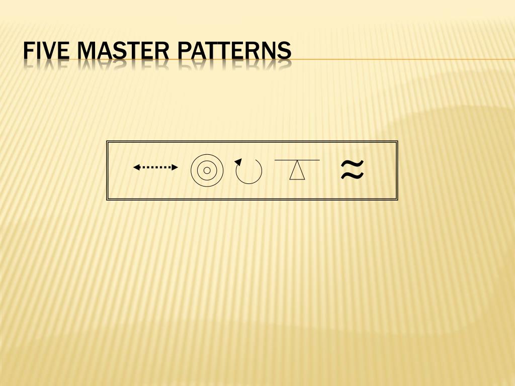 PPT - FIVE MASTER PATTERNS PowerPoint Presentation, free download - ID ...