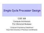 PPT - A single-cycle MIPS processor PowerPoint Presentation, free ...