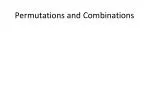 PPT - PERMUTATIONS and COMBINATIONS PowerPoint Presentation, free ...