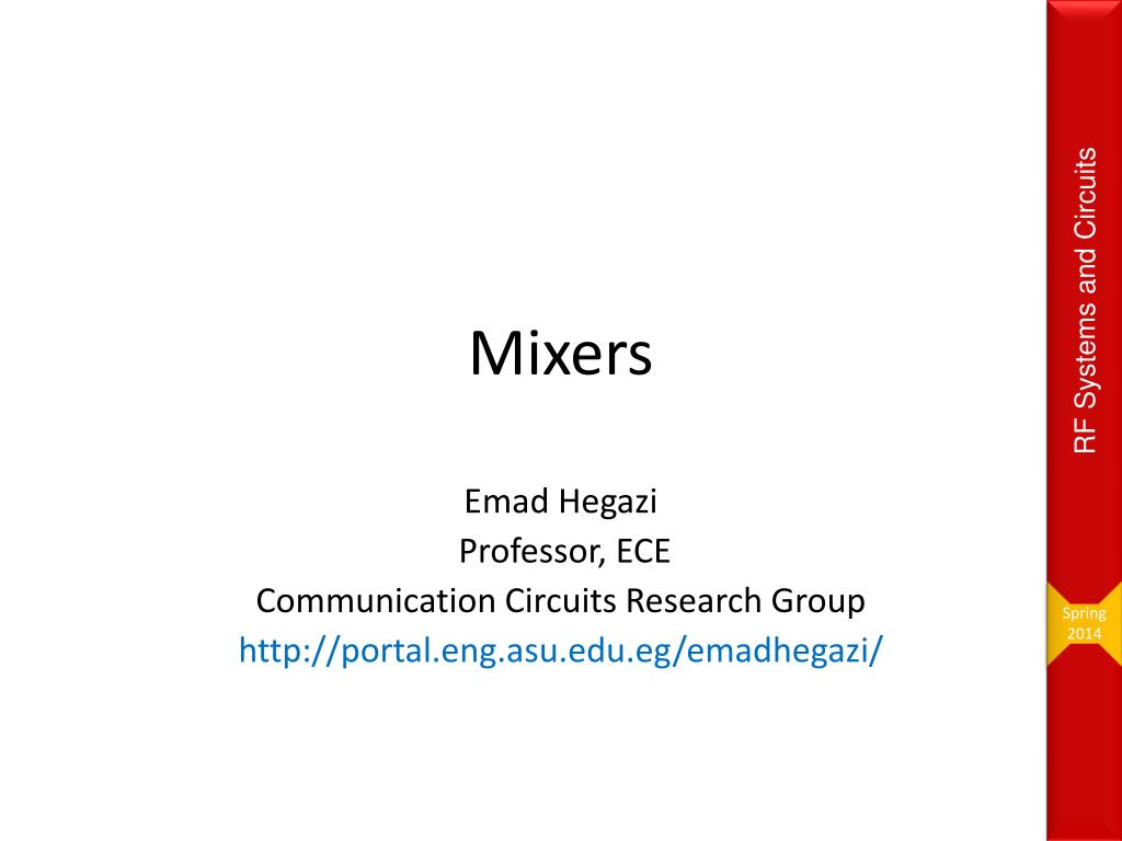 PPT - Mixers PowerPoint Presentation, free download - ID:4962943