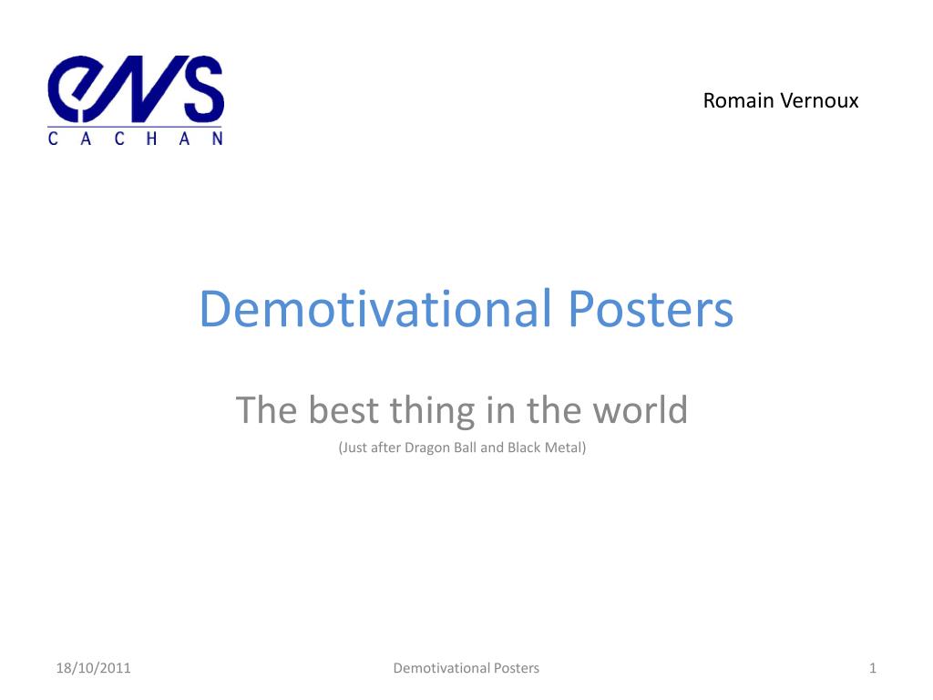 PPT - Demotivational Posters PowerPoint Presentation, free download ...