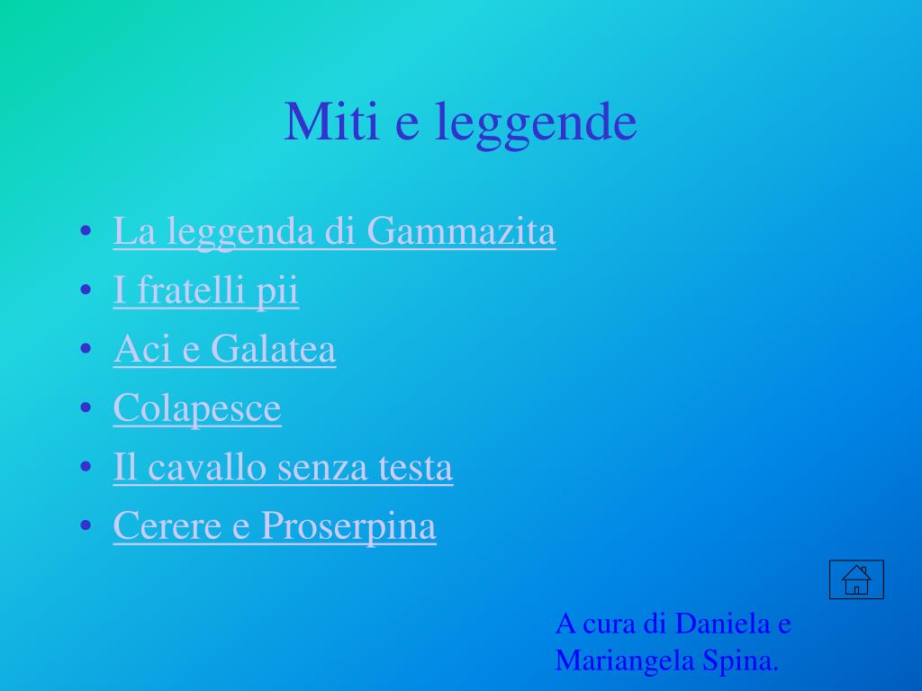 PPT - Miti e leggende PowerPoint Presentation, free download - ID:4973464