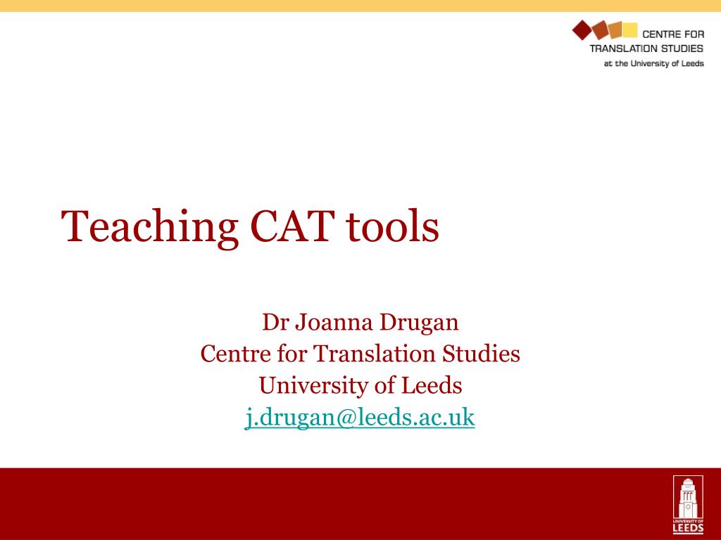 PPT - Teaching CAT tools PowerPoint Presentation, free download - ID ...