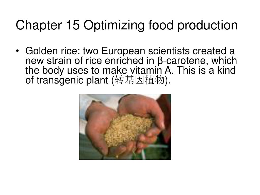 PPT - Chapter 15 Optimizing food production PowerPoint Presentation ...