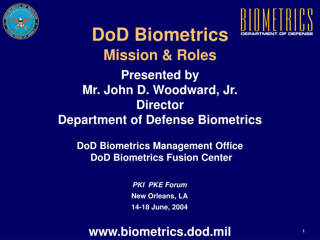 PPT - DoD Biometrics Mission & Roles PowerPoint Presentation, free ...