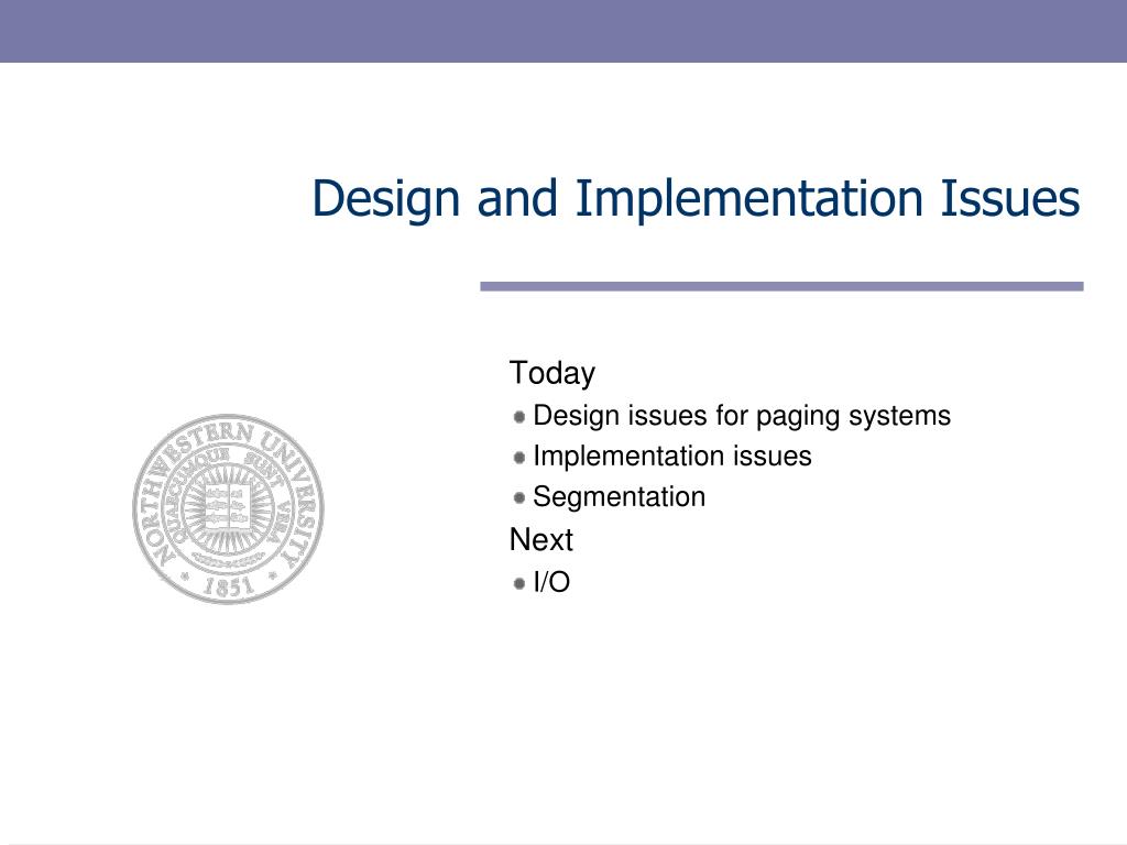 PPT - Design and Implementation Issues PowerPoint Presentation, free ...