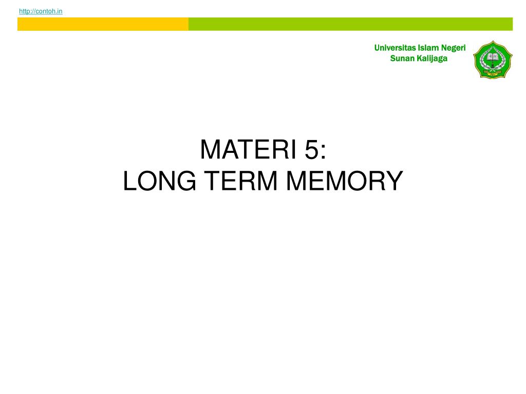 PPT - MATERI 5: LONG TERM MEMORY PowerPoint Presentation, free download ...
