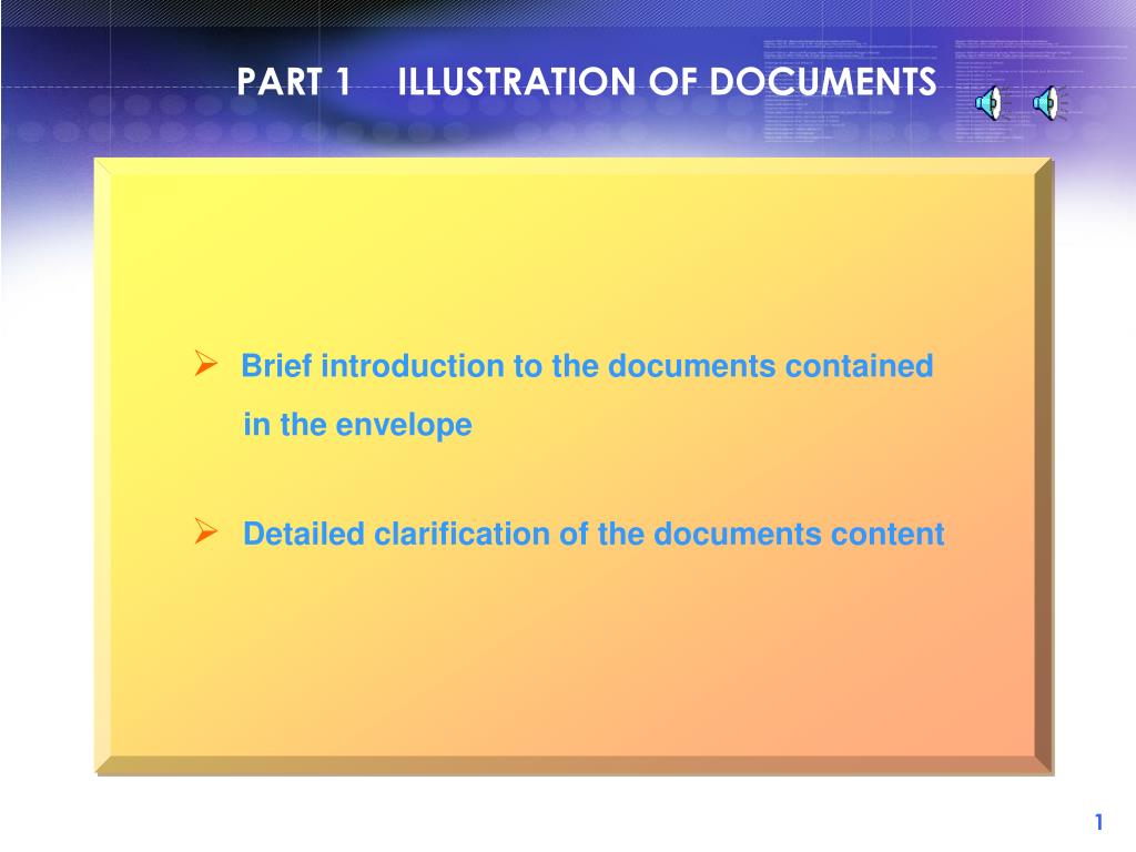 PPT - PART 1 ILLUSTRATION OF DOCUMENTS PowerPoint Presentation, free ...