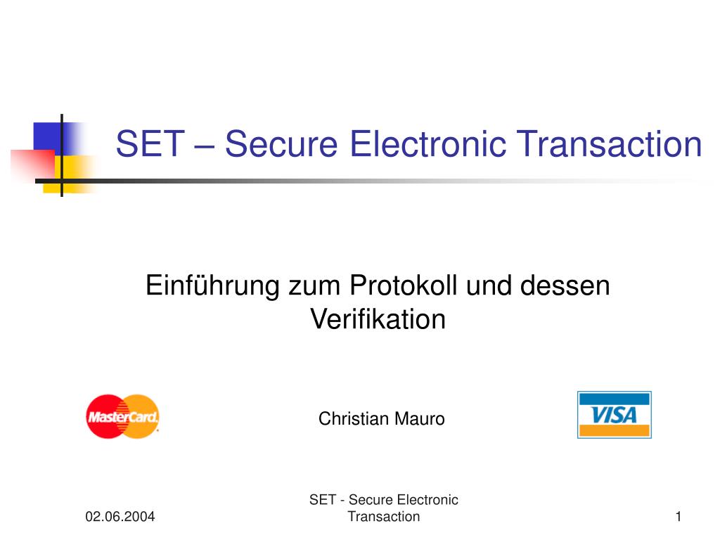 PPT - SET – Secure Electronic Transaction PowerPoint Presentation, free ...