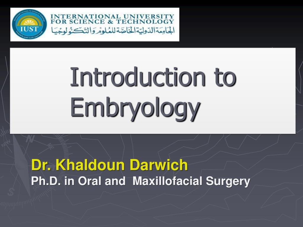 PPT - Introduction to Embryology PowerPoint Presentation, free download ...