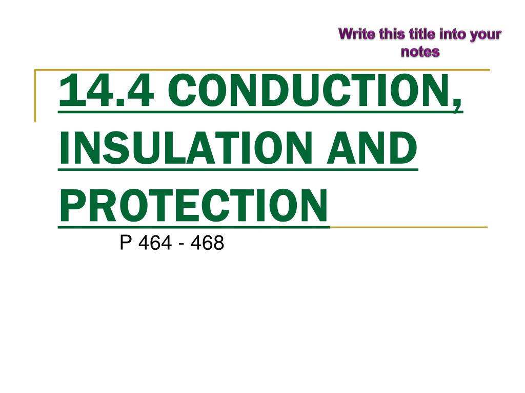 PPT - Understanding Conduction, Insulation, and Protection in Circuits ...