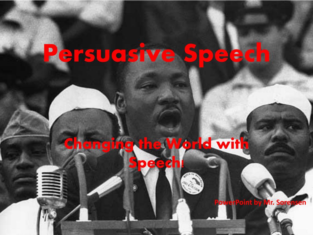 PPT - Persuasive Speech PowerPoint Presentation, free download - ID:4997662