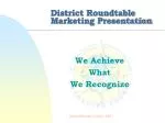 PPT - Roundtable Presentation PowerPoint Presentation, free download ...