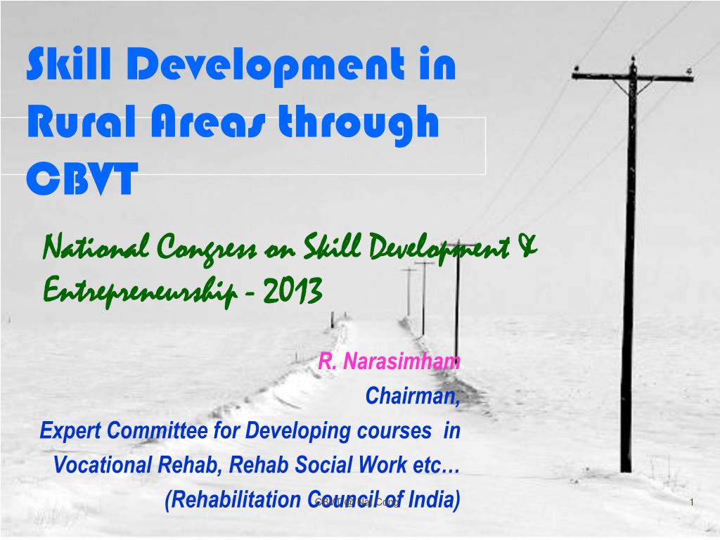 PPT - Skill Development in Rural Areas through CBVT PowerPoint ...