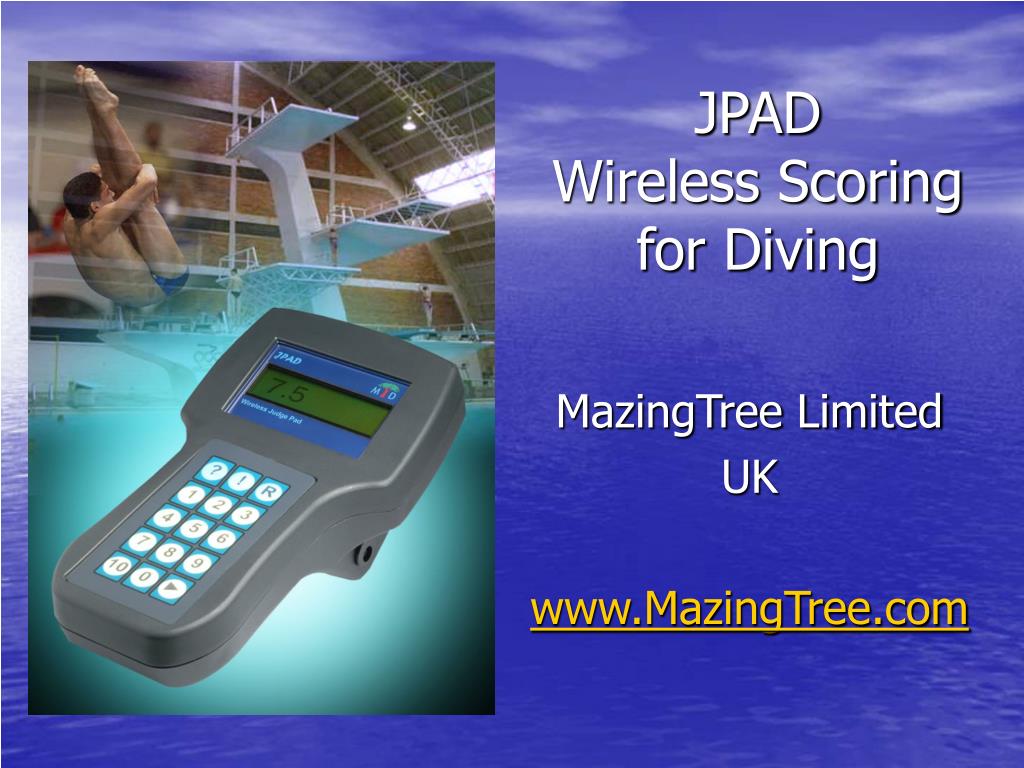 PPT - JPAD Wireless Scoring System for Diving Events - Ergonomic ...