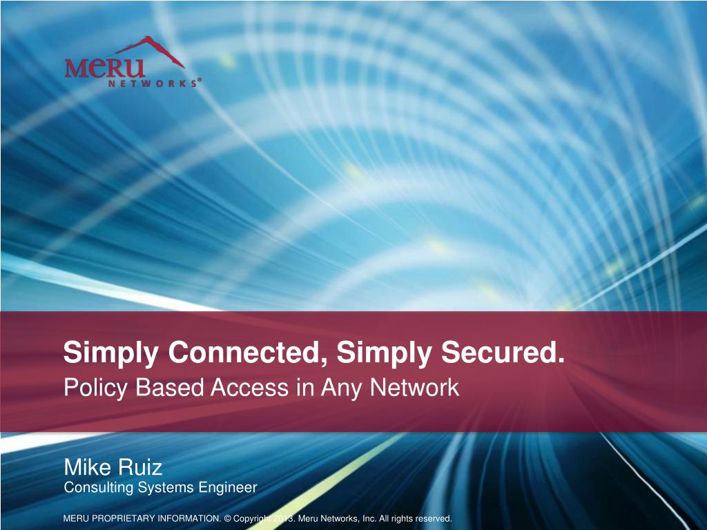 PPT - Simply Connected, Simply Secured. PowerPoint Presentation, free ...