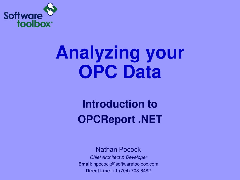 PPT - Analyzing your OPC Data PowerPoint Presentation, free download ...