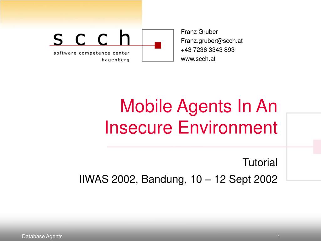 PPT - Mobile Agents In An Insecure Environment PowerPoint Presentation ...