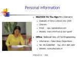PPT - Personal information PowerPoint Presentation, free download - ID ...