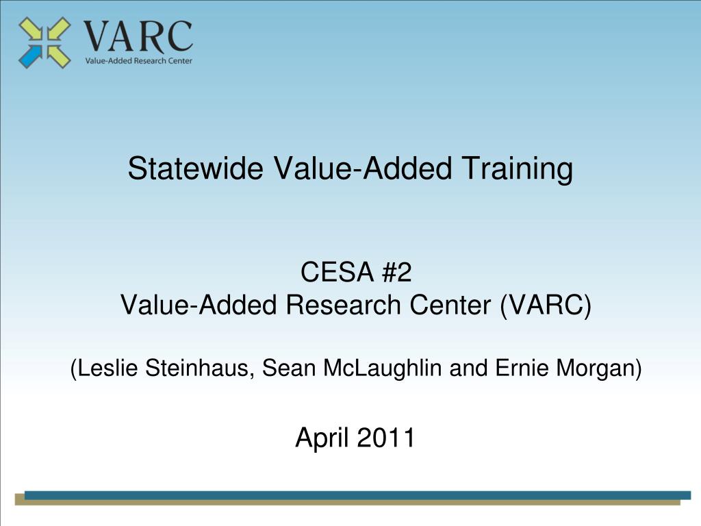 PPT - Statewide Value-Added Training PowerPoint Presentation, free ...