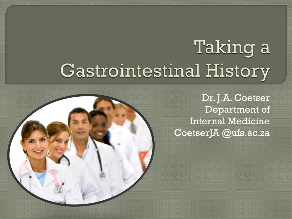 PPT - Taking a Gastrointestinal History PowerPoint Presentation, free ...