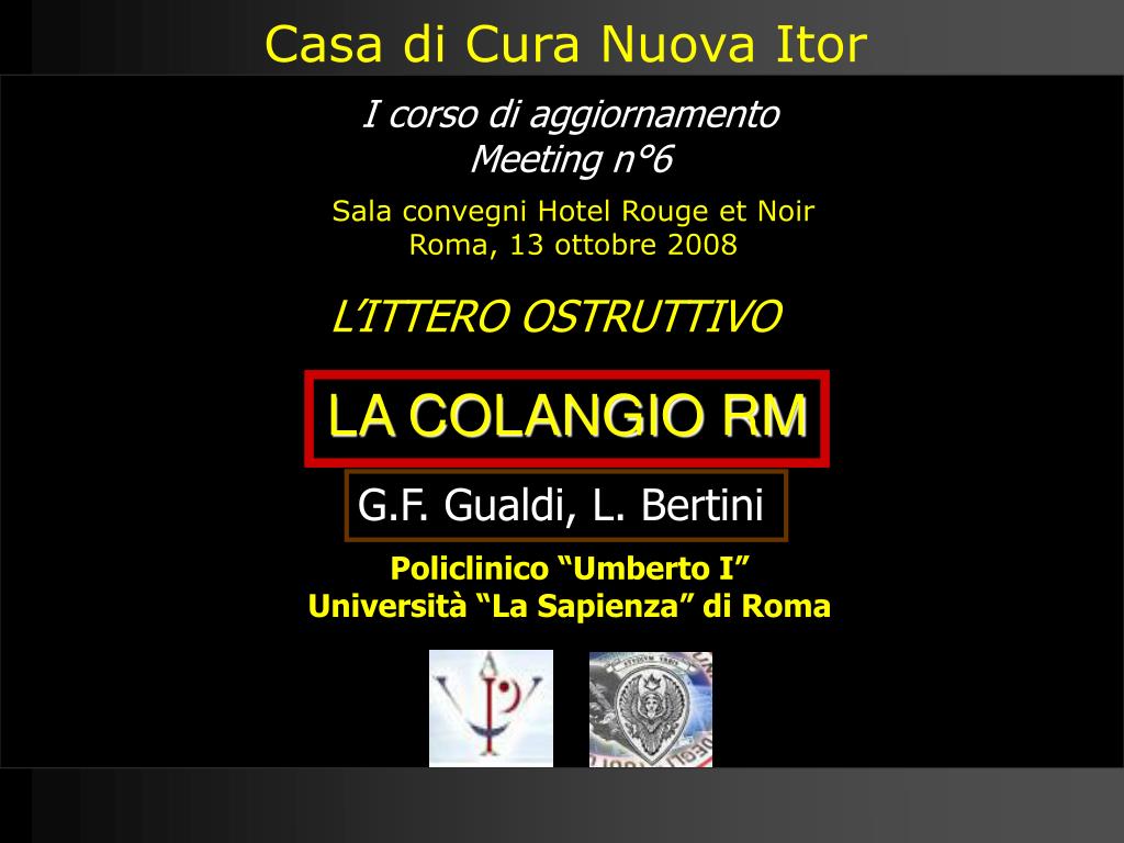 PPT - LA COLANGIO RM PowerPoint Presentation, free download - ID:5016815