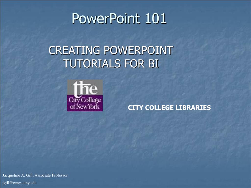 PPT - PowerPoint 101 PowerPoint Presentation, free download - ID:5016827