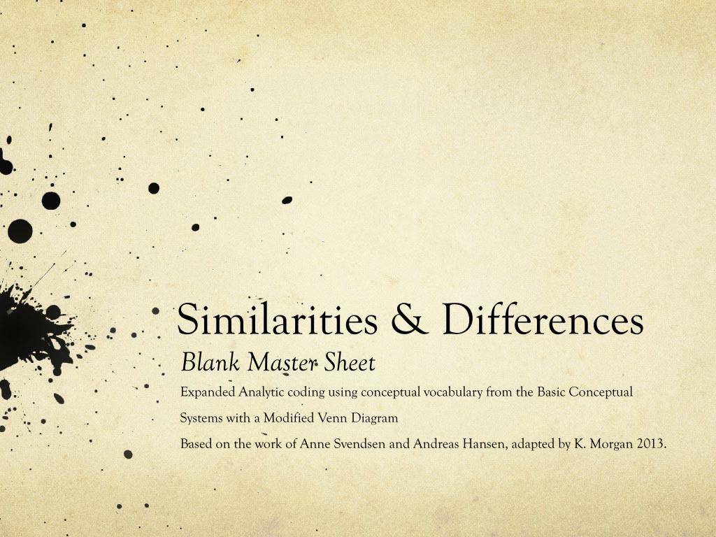 PPT - Similarities & Differences PowerPoint Presentation, free download ...