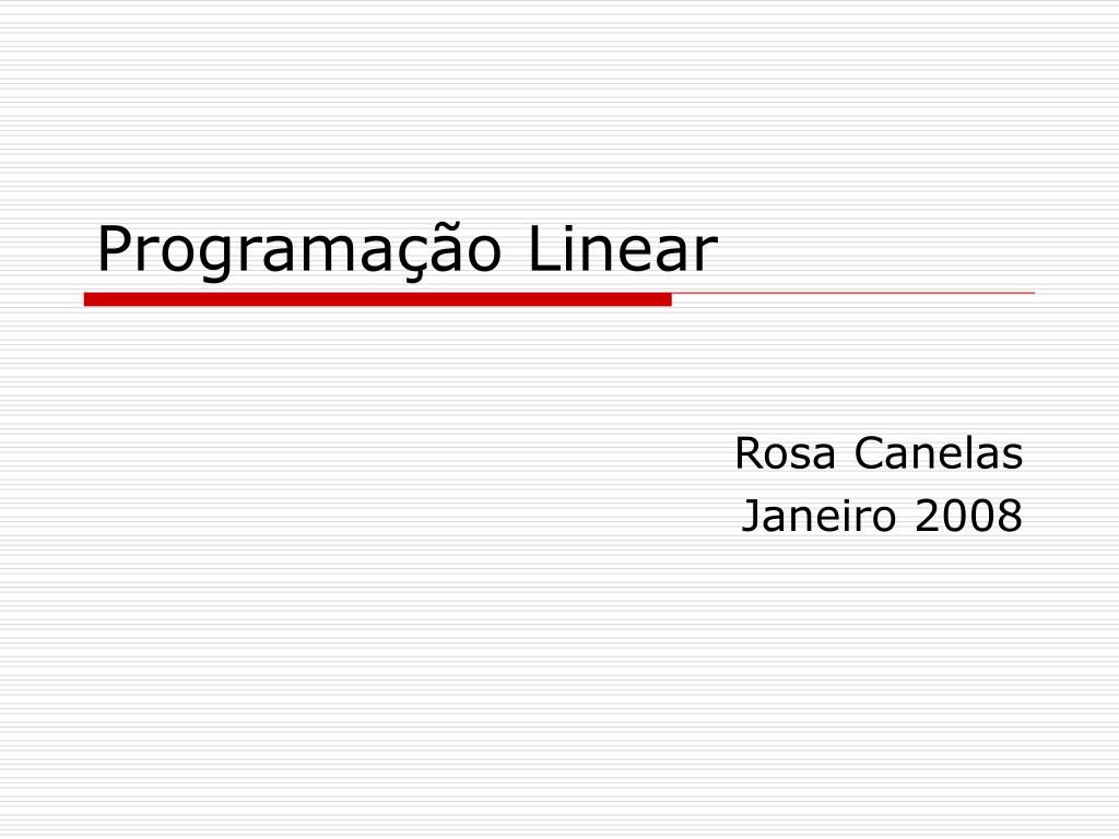 PPT - Programação Linear PowerPoint Presentation, free download - ID ...