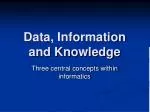 PPT - Data, Information, Knowledge, Understanding, Wisdom PowerPoint ...