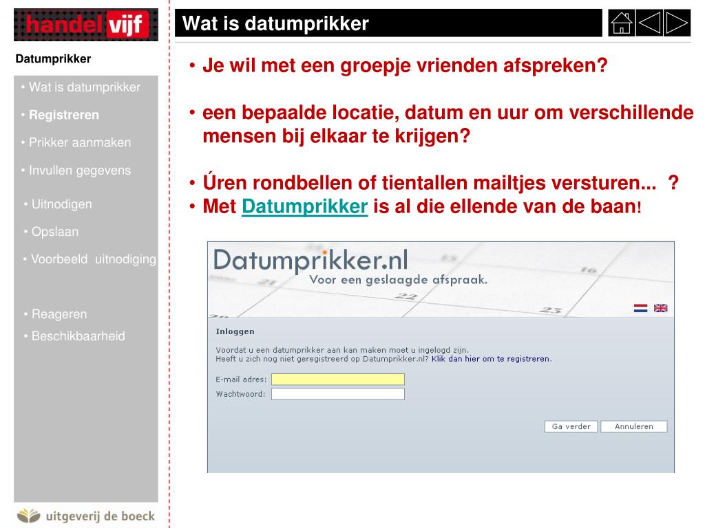 PPT - Wat is datumprikker PowerPoint Presentation, free download - ID ...