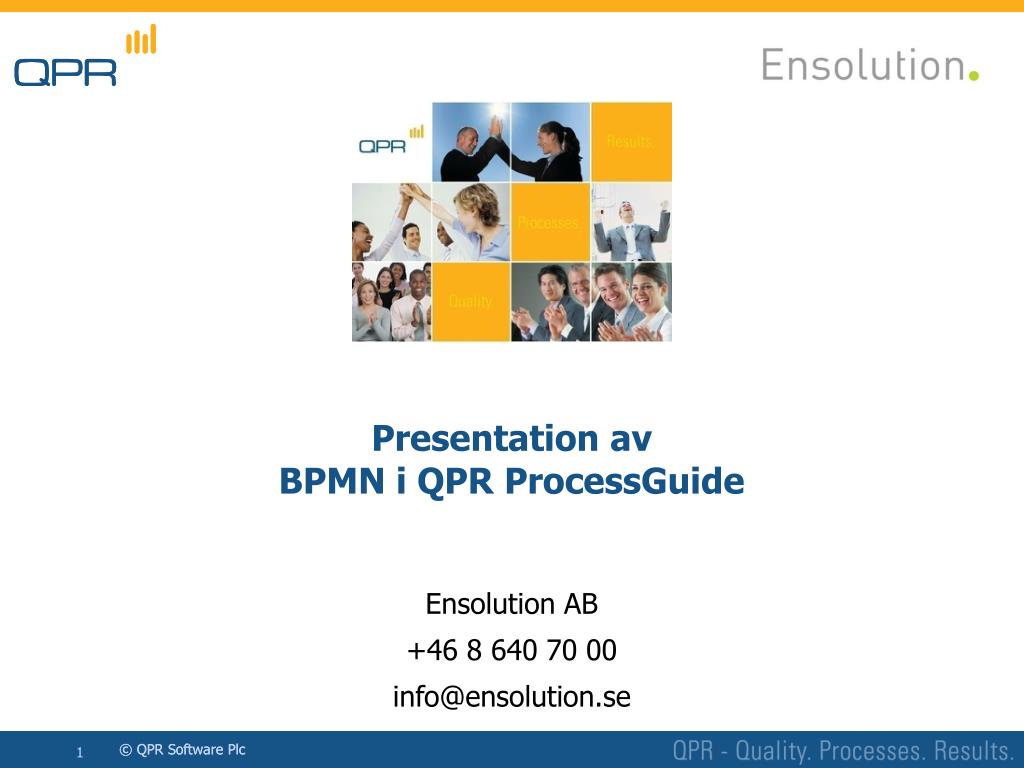 PPT - Presentation av BPMN i QPR ProcessGuide PowerPoint Presentation ...