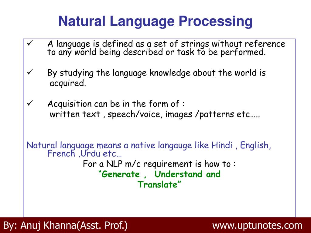 PPT - Natural Language Processing PowerPoint Presentation, free ...