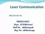 PPT - LASER COMMUNICATION PowerPoint Presentation, free download - ID ...