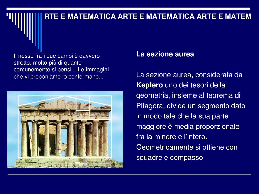 PPT - RTE E MATEMATICA ARTE E MATEMATICA ARTE E MATEM PowerPoint Presentation - ID:5026470